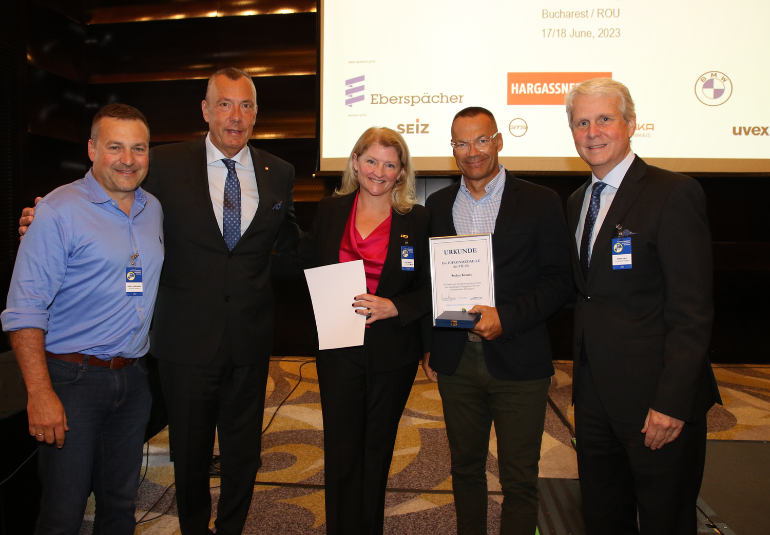 FIL Medals of Honor awarded to Erin Warren, Stefan Krauss and Rudi Grö