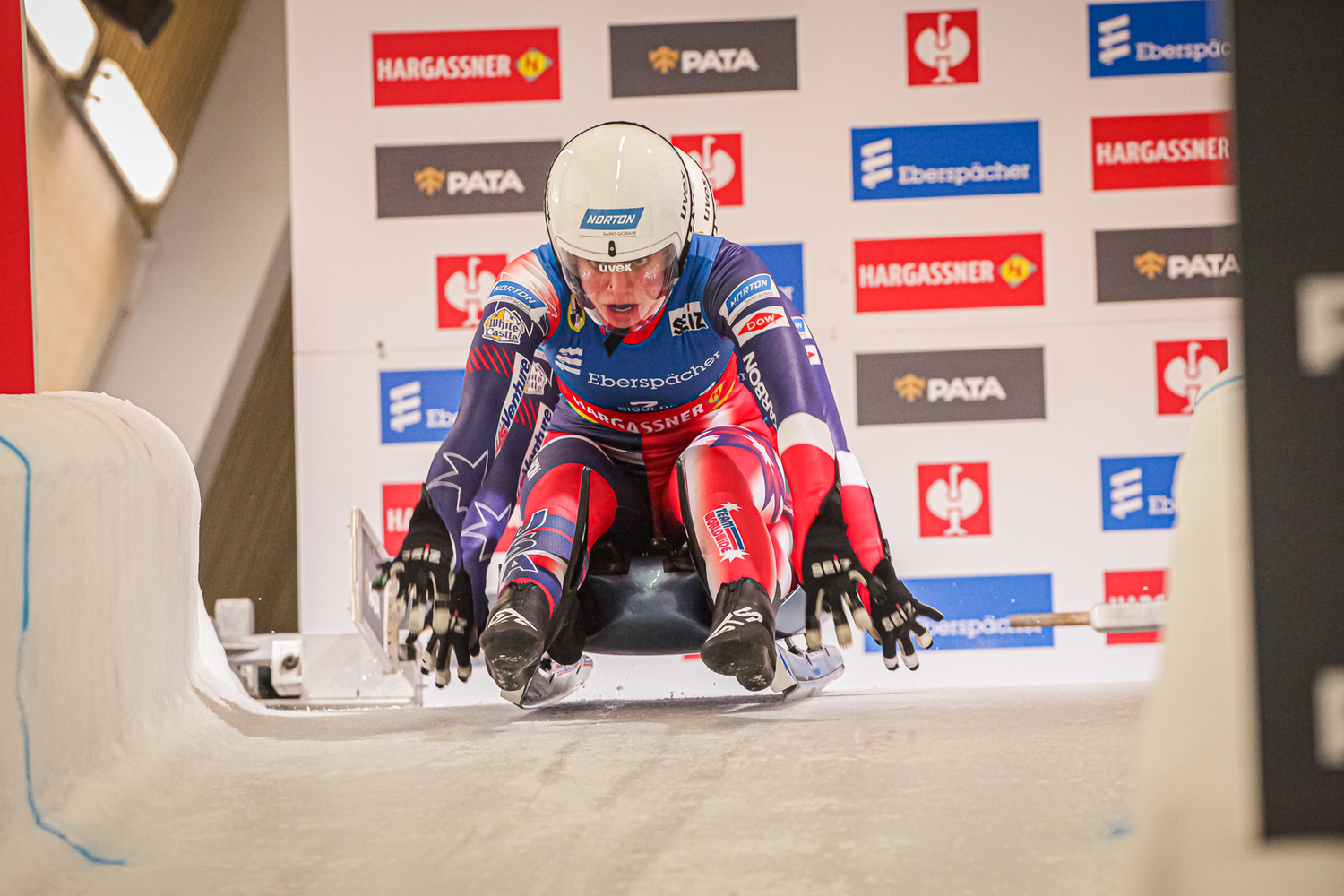 Tucker West, Farquharson, Mueller/Haugsjaa and Forgan/Kirkby USA Luge