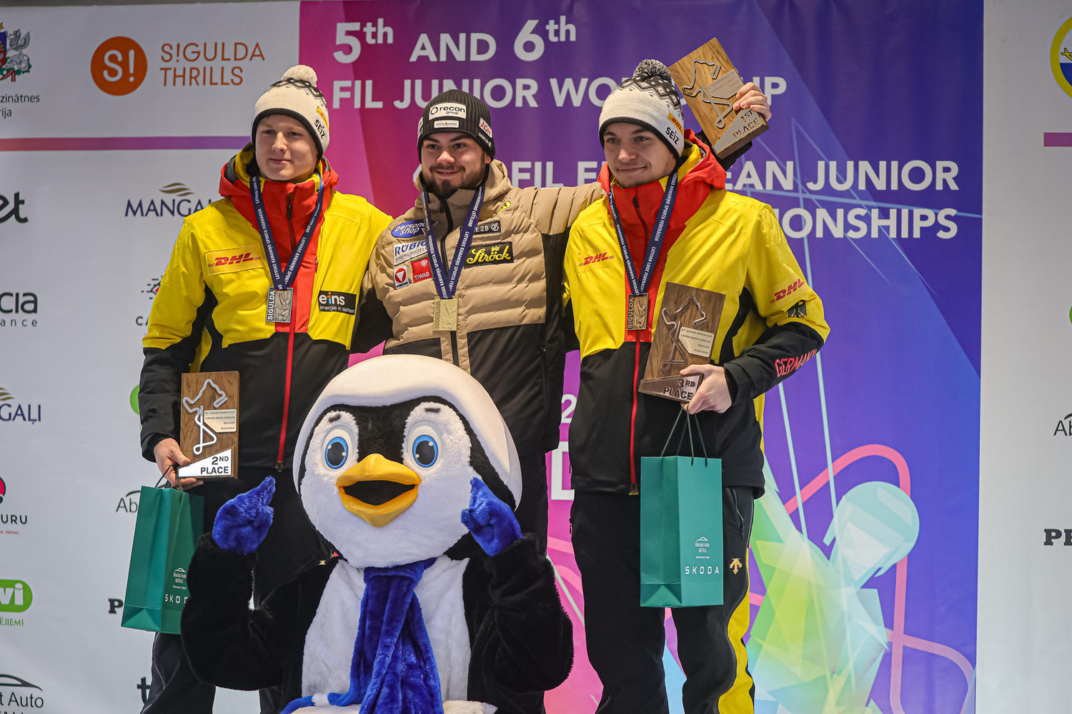 Noah Kallan, Josephine Buse, Robezniece/Bogdanova und Mueller/ Haugsja
