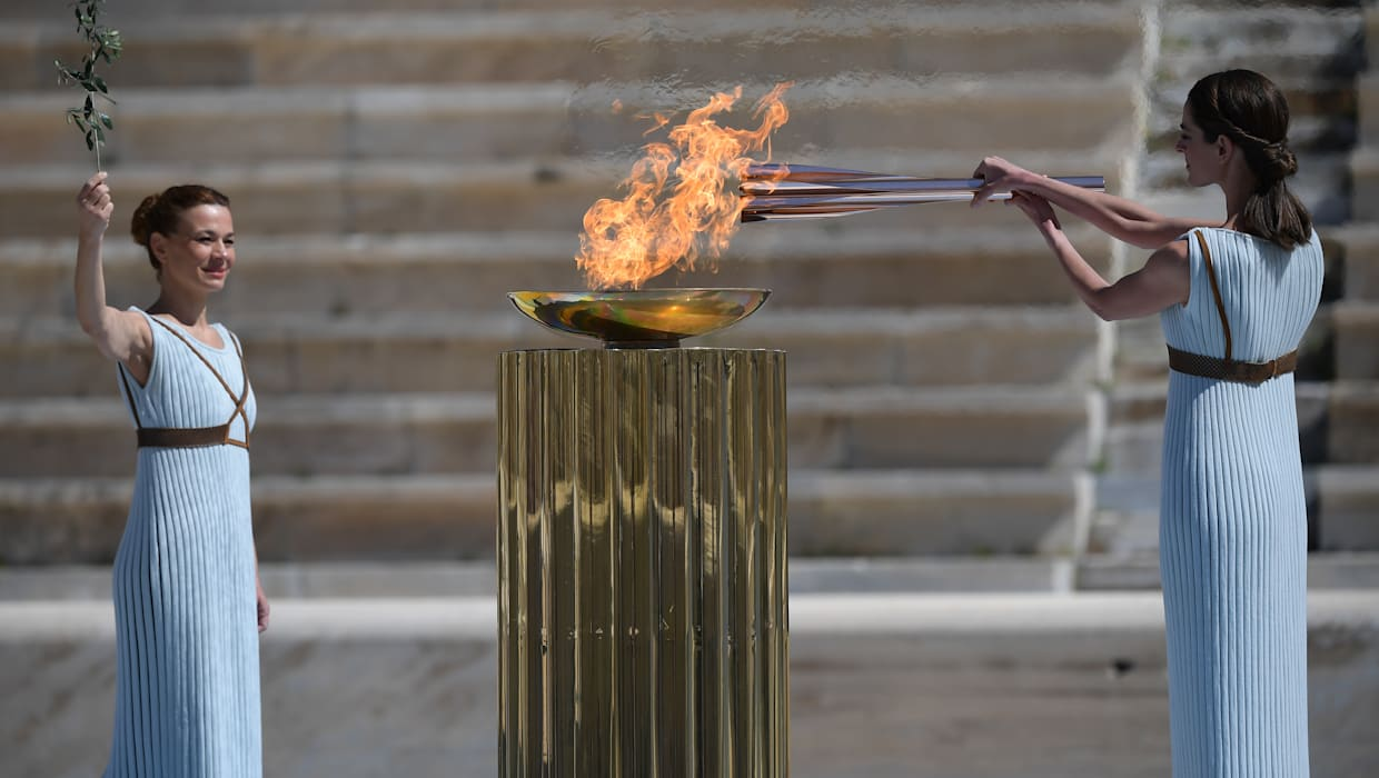 Olympic flame on its way to Beijing